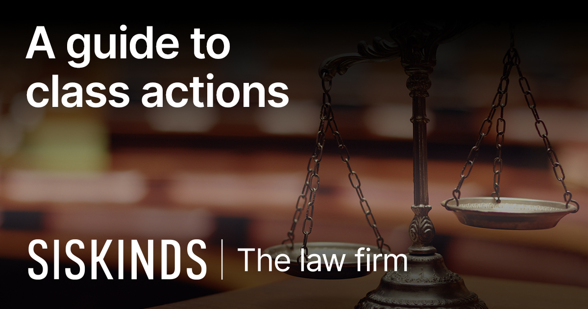 A Guide to Class Actions | Siskinds LLP
