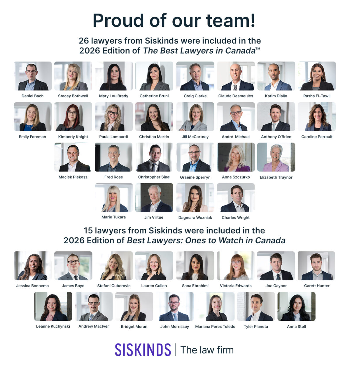 The Best Lawyers in Canada™ in 2026 | Siskinds Law Firm