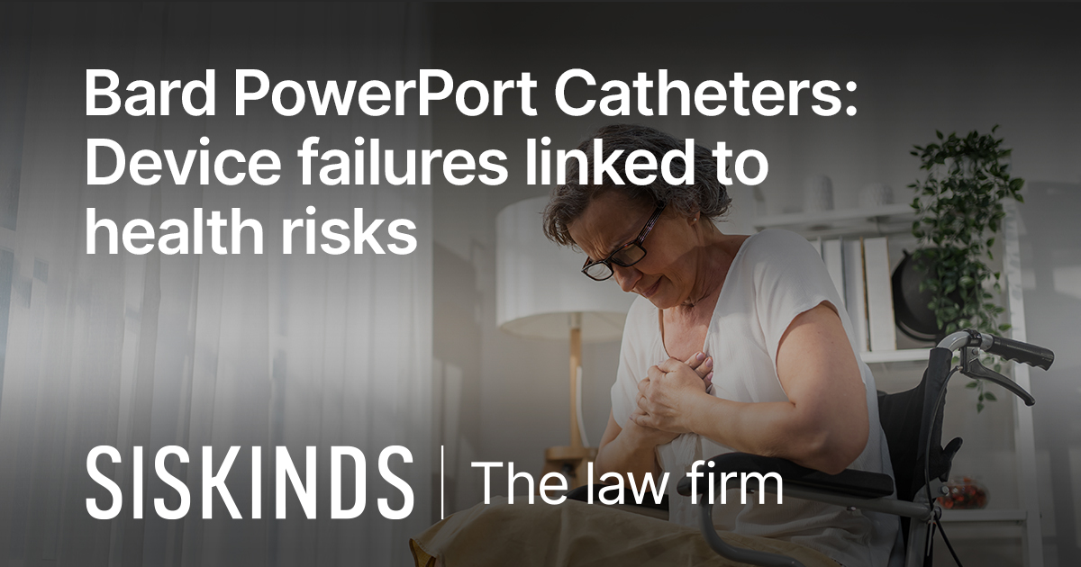 Bard PowerPort Catheters: Device failures linked to health risks