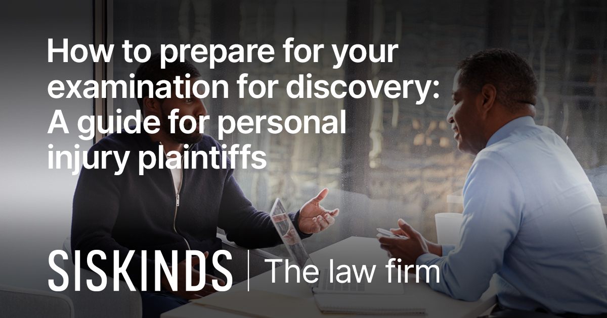 How to prepare for your examination for discovery: A guide for personal ...