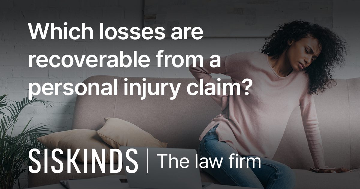 Which losses are recoverable in a personal injury lawsuit? | Siskinds ...