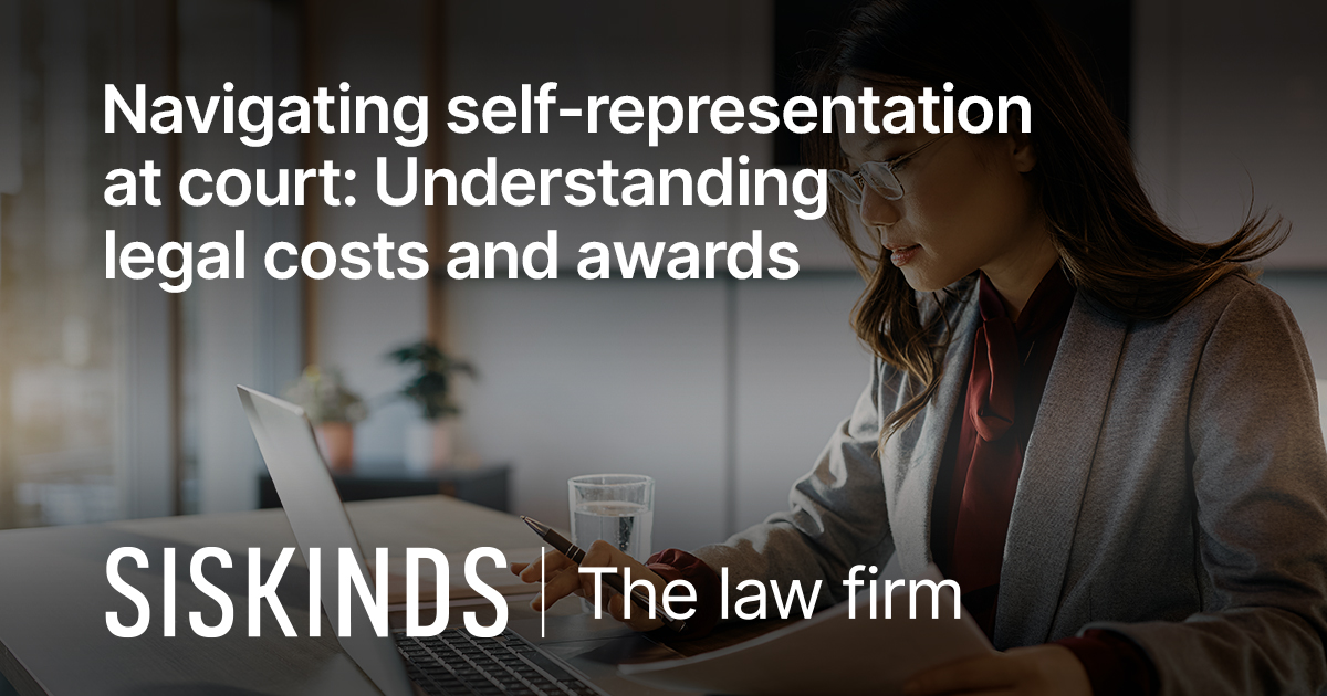 Navigating self-representation at court: Understanding legal costs and ...